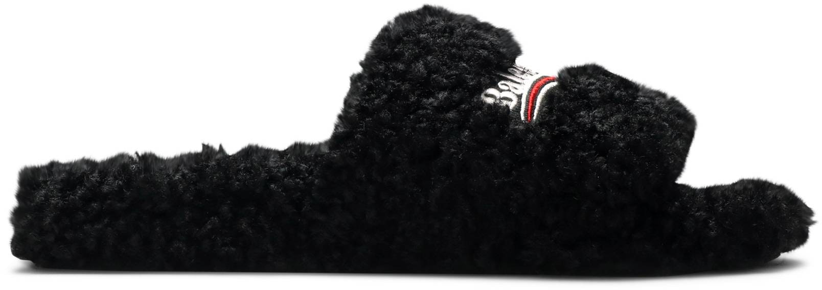 Buy (Women) Balenciaga Furry Slides 'Black Red' 654261-W2DO1-1096 ...