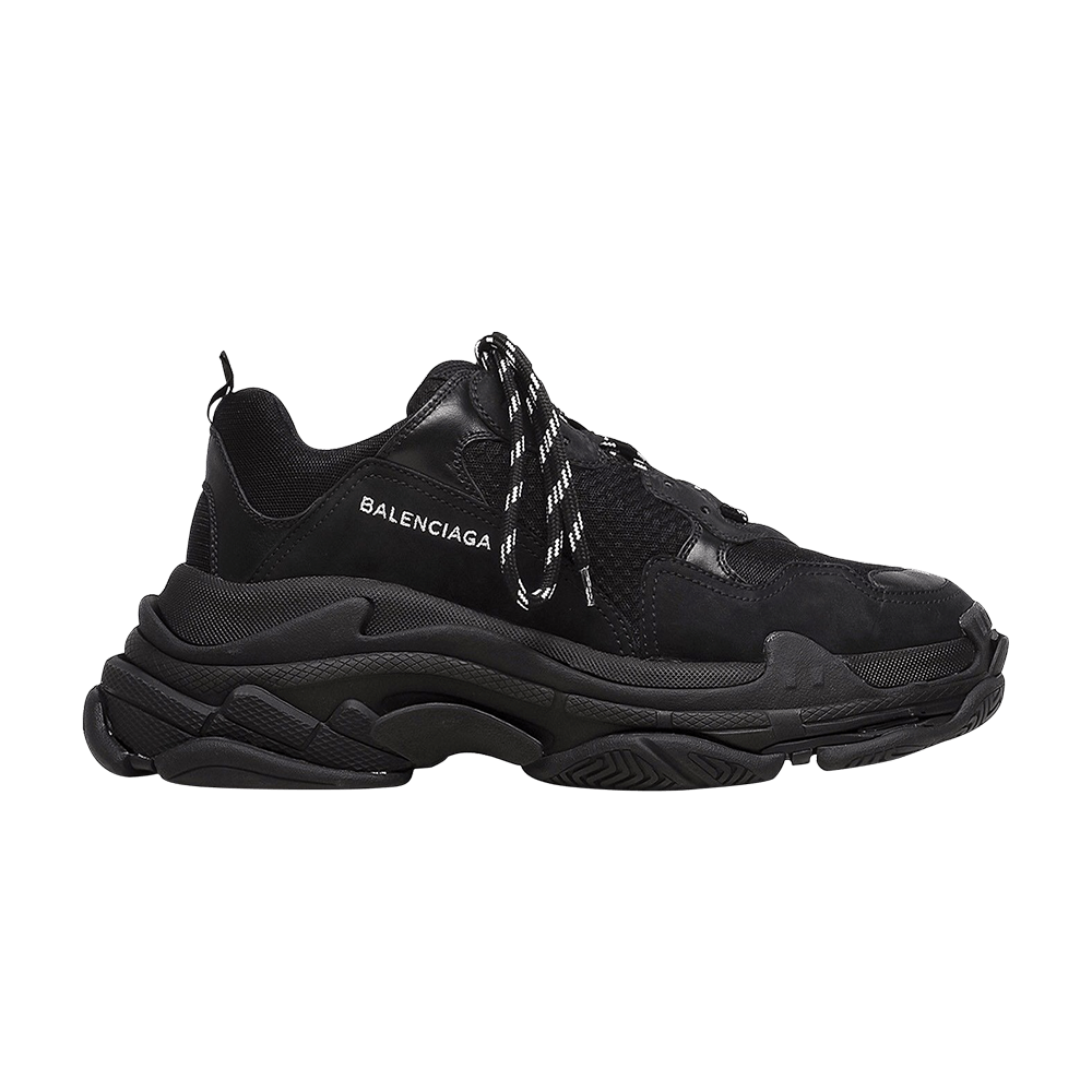 Balenciaga Triple S Sneaker 'All Black Distressed' 483514‑W06E1‑1000 ...