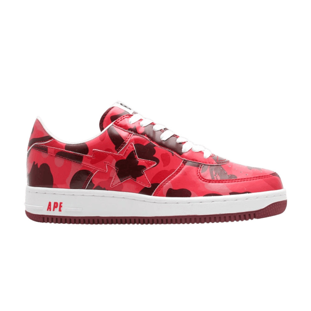 BAPE Bapesta FS‑001 Low 'Red Camo' 828 - 828 - Novelship