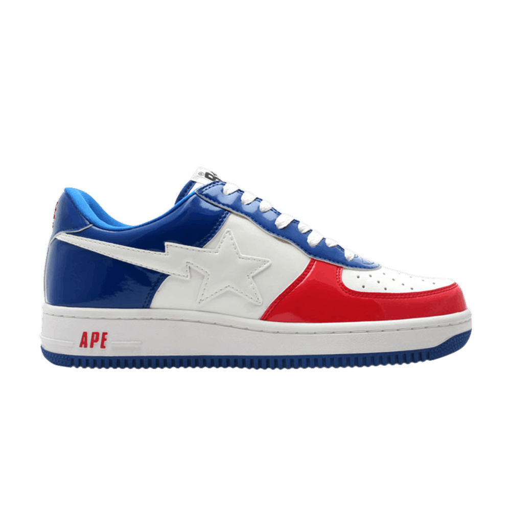 BAPE Bapesta FS‑001 Low 'Red White Blue' 625 - 625 - Novelship
