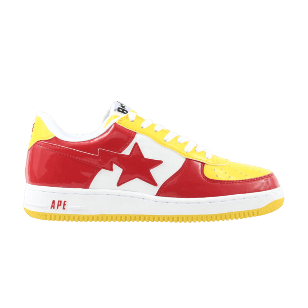 BAPE Bapesta FS‑001 Low 'Red Yellow' 509 - 509 - Novelship