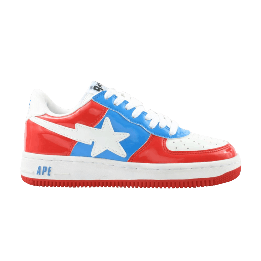 BAPE Bapesta FS-001 Low 'White Red' 243 - 243 - Novelship
