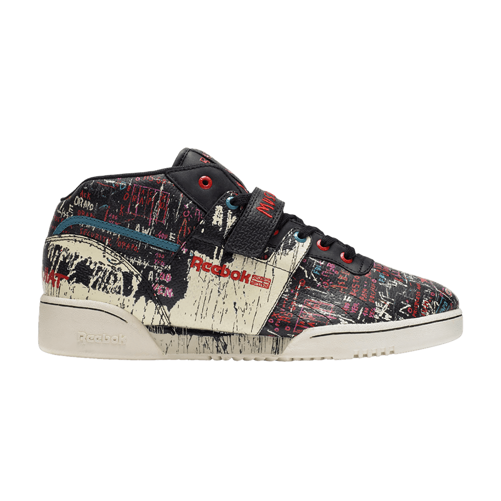 Basquiat x Reebok Workout Mid Strap INT 'Black Multi-Color' V48185 ...
