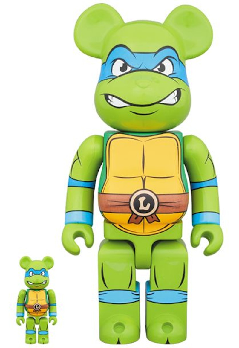 Bearbrick x Medicom x TMNT 100% & 400% Set 'Leonardo Green'を購入 - Novelship