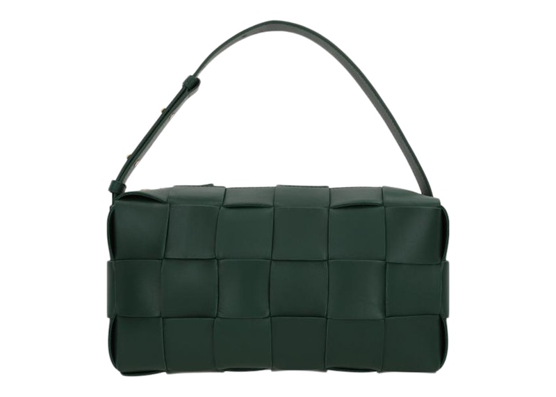 Bottega Veneta Brick Cassette Shoulder Bag Maxi Intrecciato Raintree ...