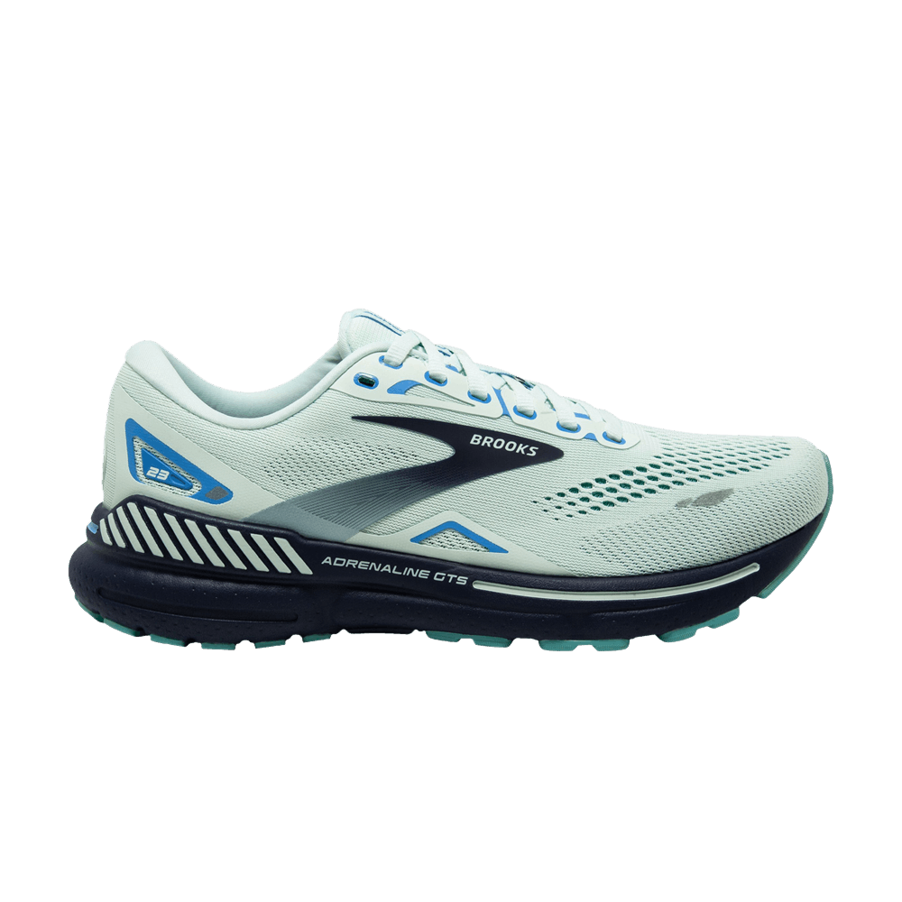 (Women) Brooks Adrenaline GTS 23 Wide 'Blue Glass Marina' 120381-1D-471 ...