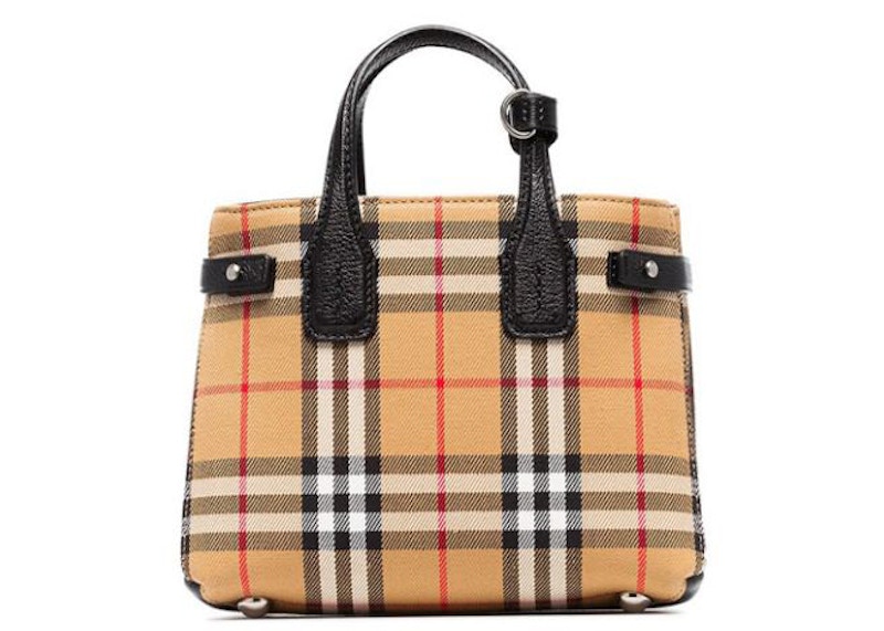 Burberry Banner Tote Vintage Check Cotton Mini Beige/Blackを購入 - Novelship