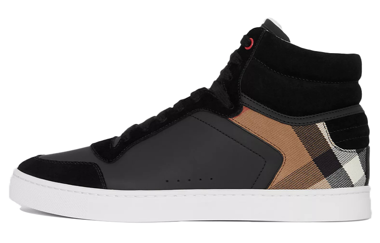 Buy Burberry High-Top Sneaker 'Black Check Panel' 40540191 - Novelship