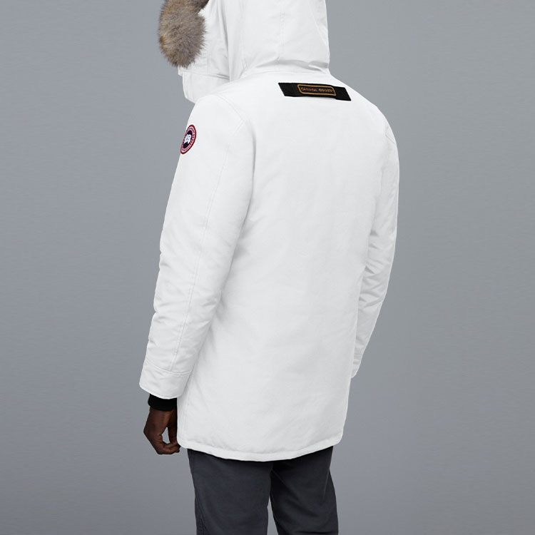 Beli Canada Goose Langford White Parka Red Label Logo Waterproof Down ...