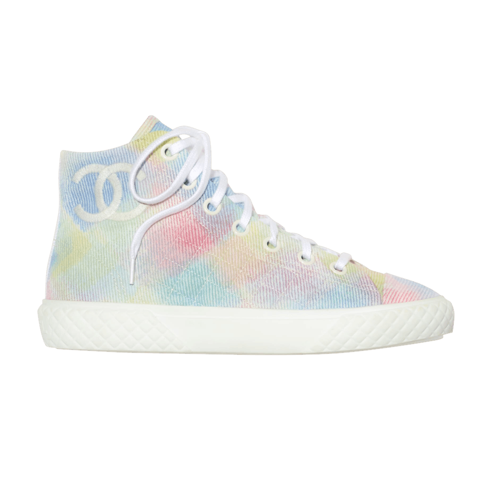 (Women) Chanel Printed Fabric Sneaker 'Pastel Multi-Color' G38280 ...