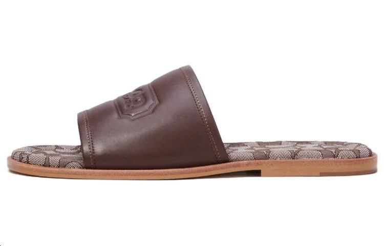 Coach Leather Slide 'Brown' CI322_MPL - CI322_MPL - Novelship