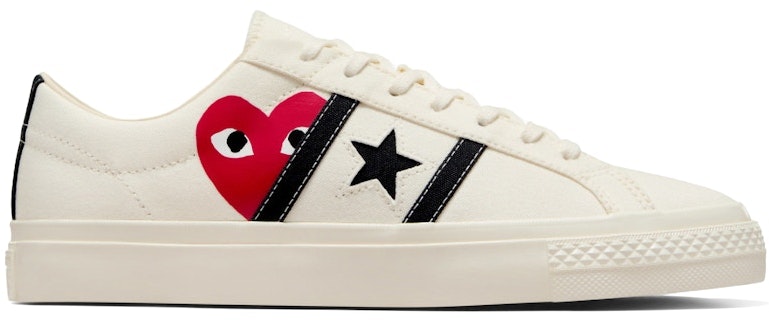 Buy Comme des Garçons PLAY x Converse One Star Academy Pro 'Milk Black ...