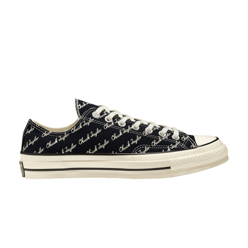 Converse Chuck 70 Low 'Scripted Signature Print - Black Egret' 167698C ...