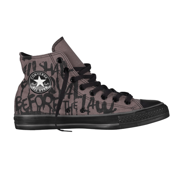 Converse Chuck Taylor All Star Hi 'Rock Script Print ‑ Grey' 139748 ...
