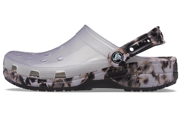 Crocs Classic Bleach Clogs 'Translucent Black White' 207333-001 ...