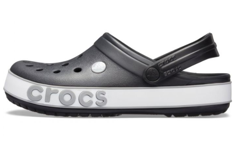 Crocs Crocband Bold Logo Clog Black Unisex Sandals 206021-02G - 206021 ...