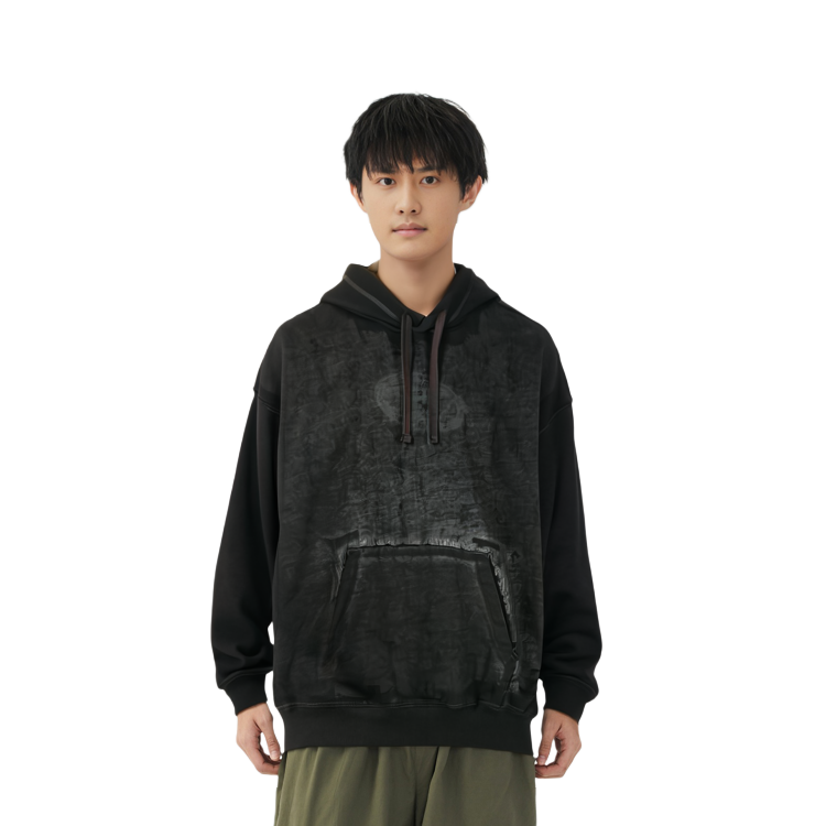 Comprar DIESEL FW22 Black Solid Logo Hoodie Long Sleeve Sweatshirt ...