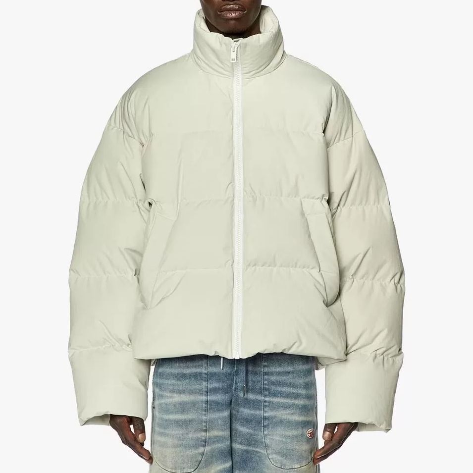 Comprar DIESEL FW23 White Solid Zip-Up High Collar Jacket A114320BJAJ ...