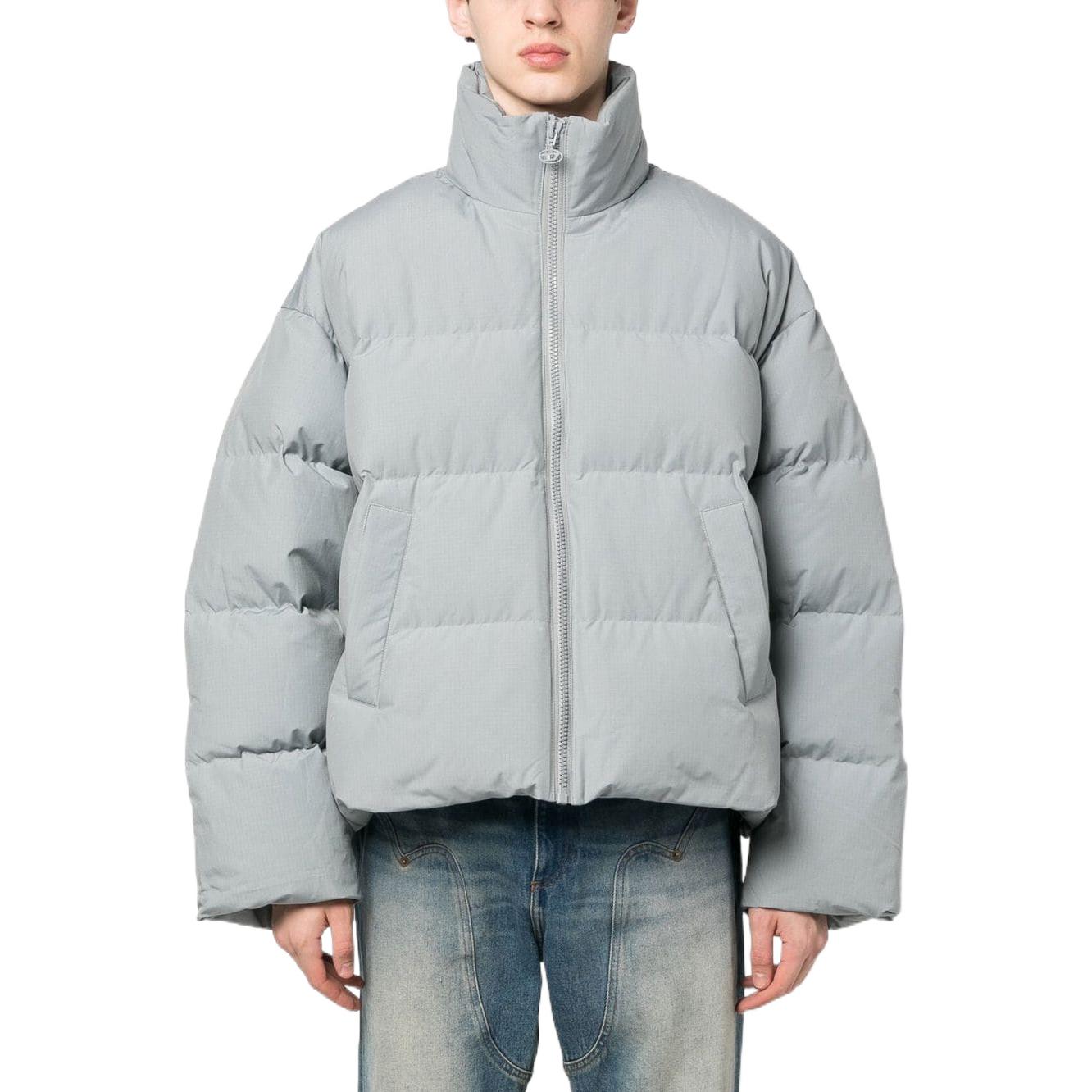 Comprar DIESEL SS23 Solid Color Embossed Logo Puffer Jacket with Zip ...