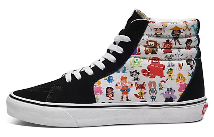 購買 Vans Customs x Disney 休閒簡潔 耐磨透氣 高筒 滑板鞋 男女同款 黑白 - Novelship