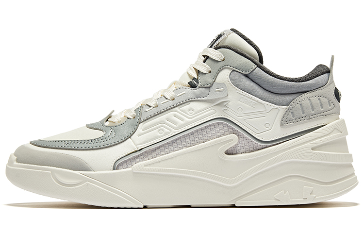 ERKE Hongxing Roaming High-Top 'Micro Crystal White Circulating Grey ...