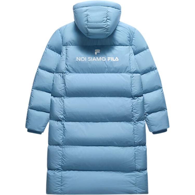 Beli FILA Fusion FOB Series Oversized Hooded Down Jacket - Cozy Blue ...