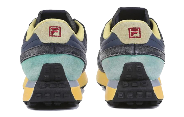 Buy FILA Pontino Washing Low Top Running Shoes Black/Blue/Yellow ...