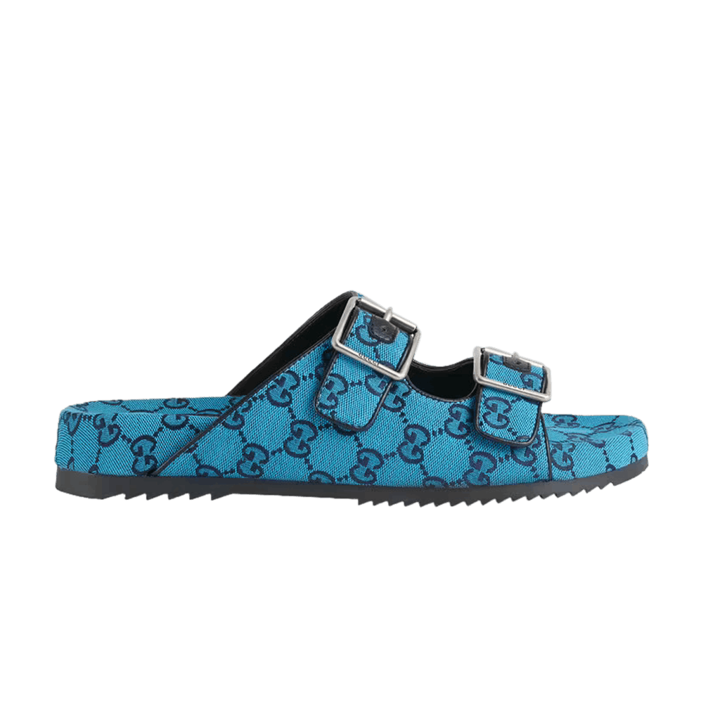 Gucci Slide Sandal Strap 'Light Blue Monogram' 663654-9SFV0-4276 ...