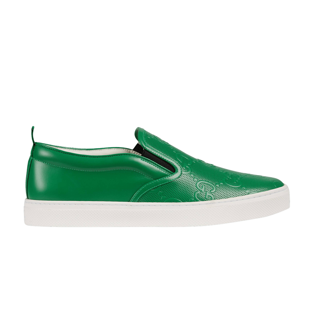 Gucci Slip‑On 'GG Embossed ‑ Green' 407364‑1XK20‑3776 - 407364-1XK20 ...