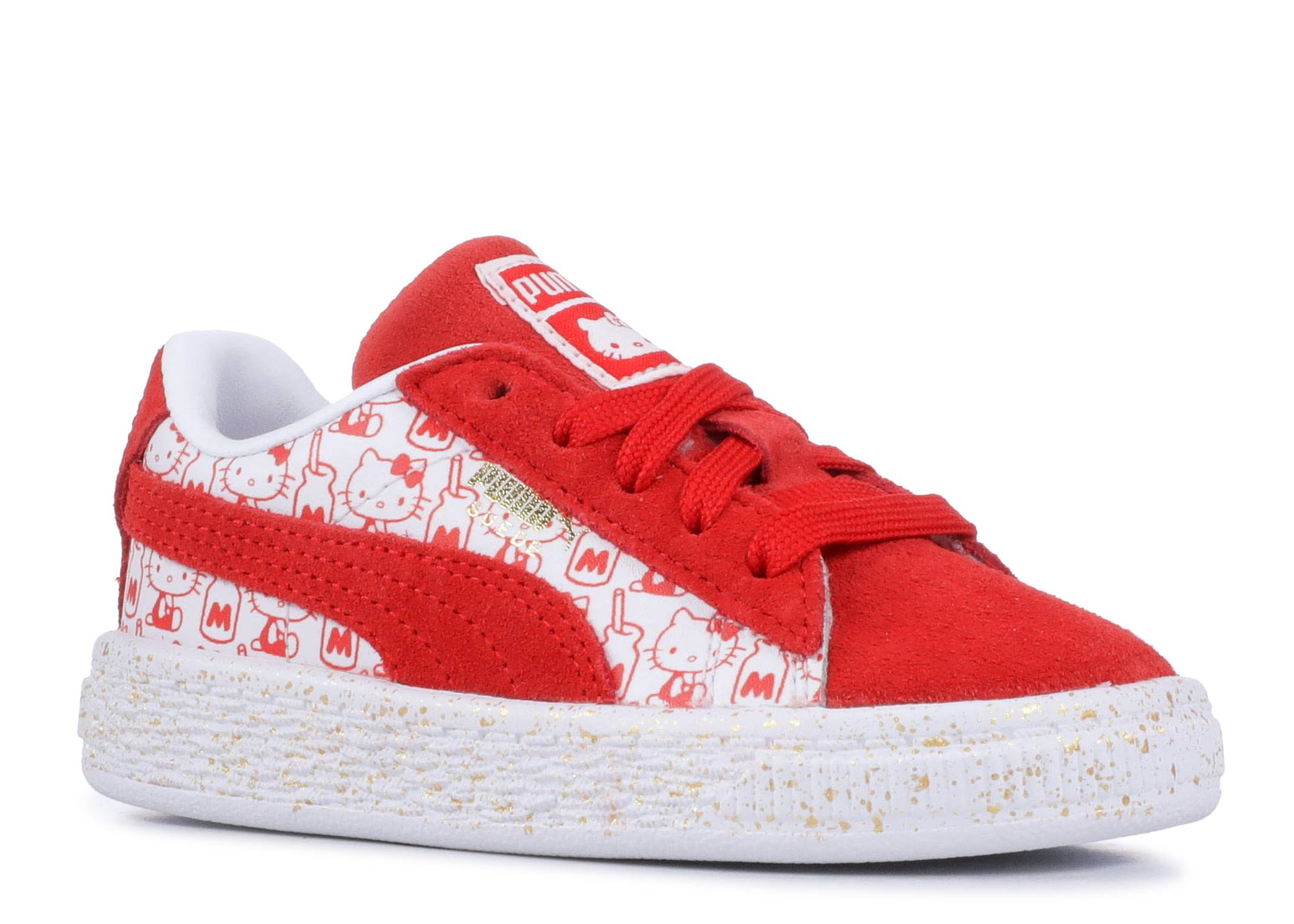 (Toddler) Hello Kitty x Puma Suede Classic 'Bright Red' 366465-01 ...