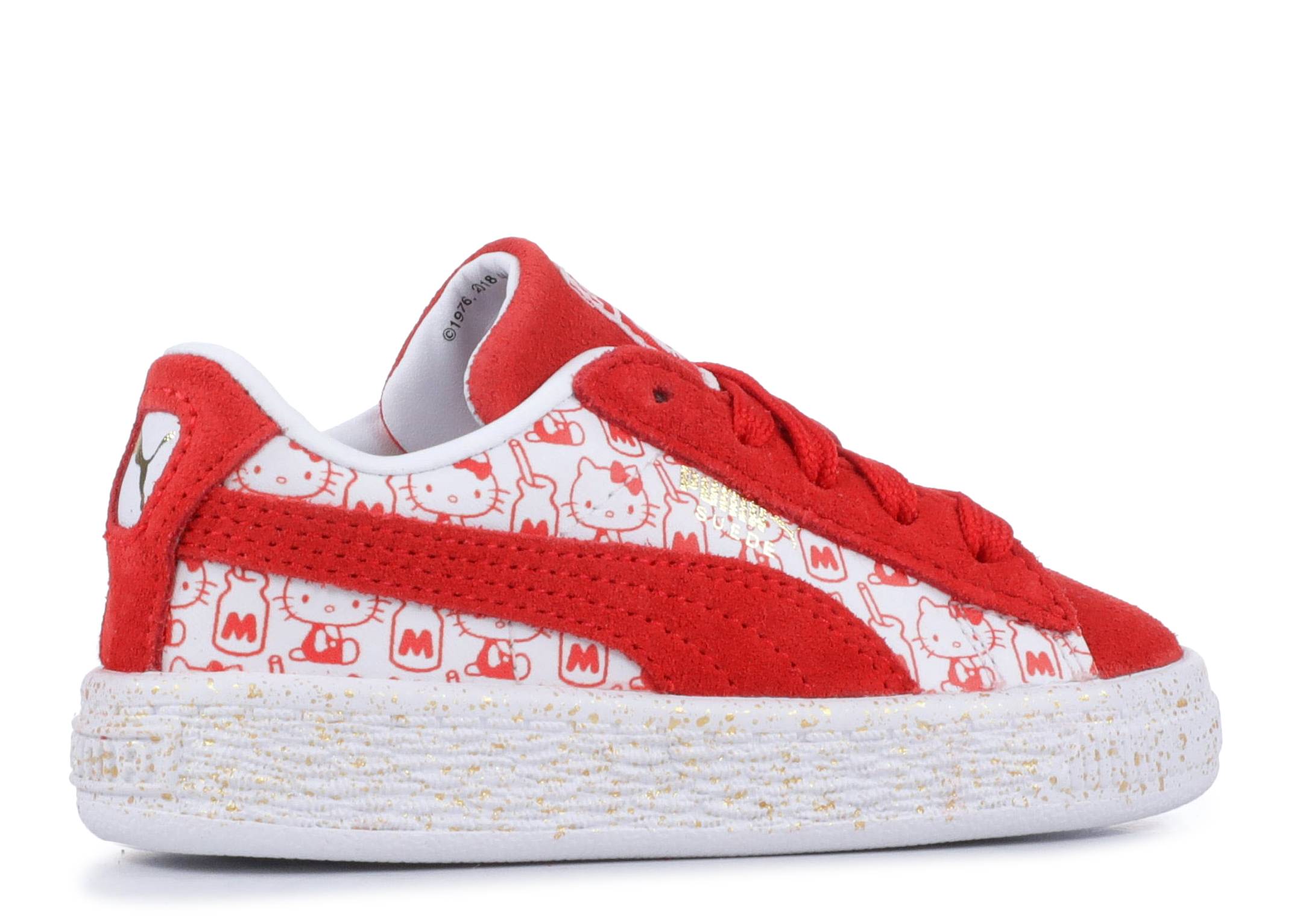 (Toddler) Hello Kitty x Puma Suede Classic 'Bright Red' 366465-01 ...
