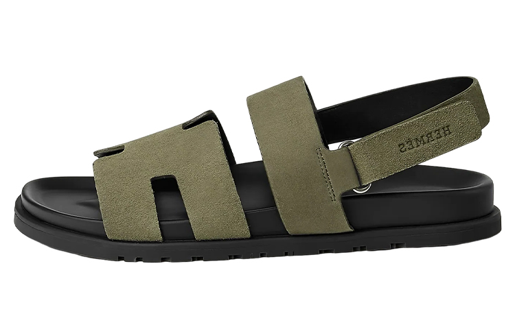 HERMES Genius Open Toe Velcro 'Fashion Sandal Green' H231696Z-HV1 ...