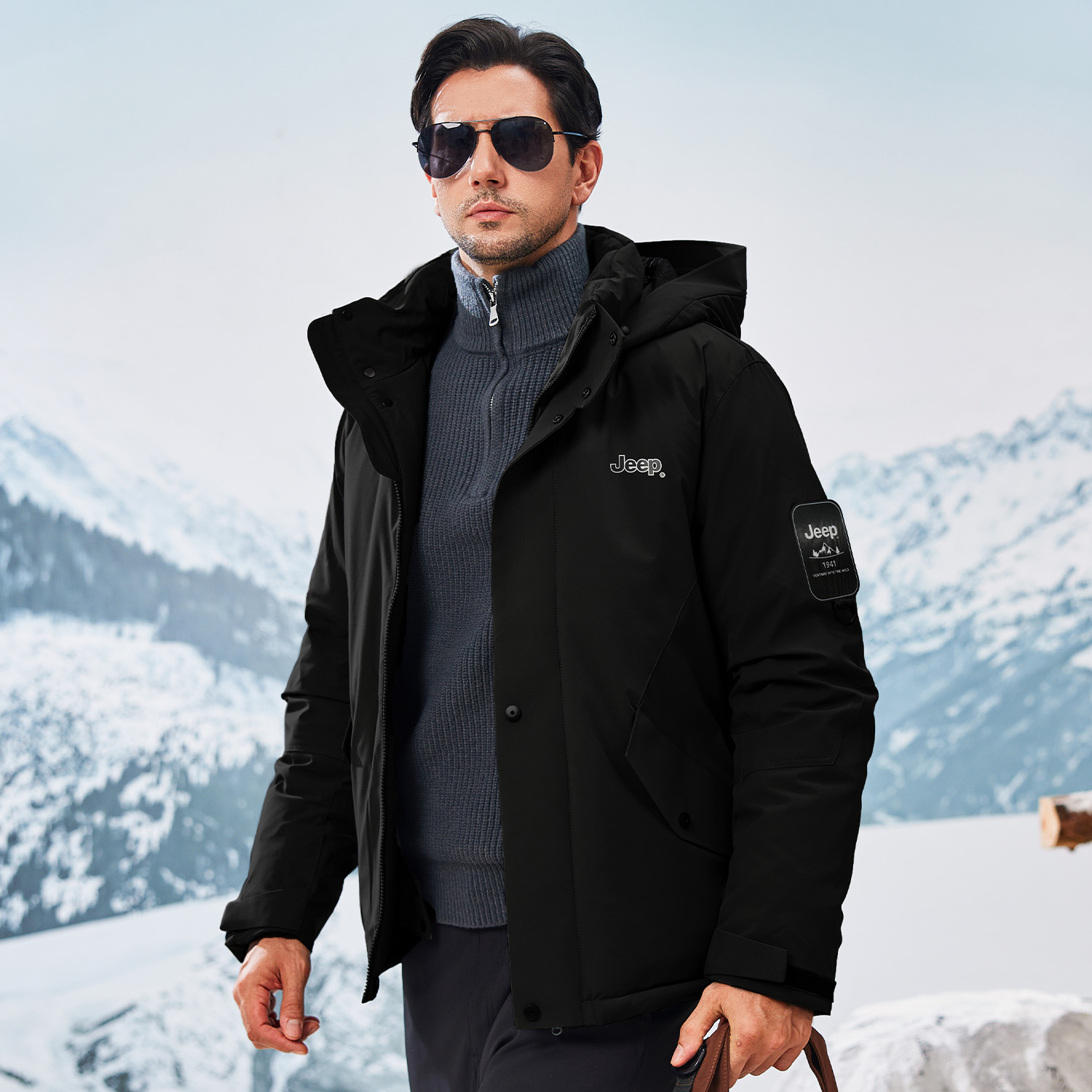 Beli Jeep Gravity Series Extreme Weather Hooded Down Jacket for Hiking ...