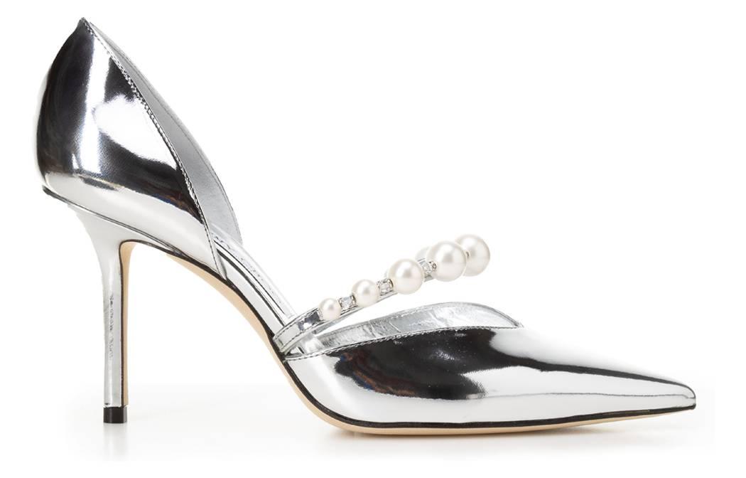 Jimmy Choo Heel 95 'Silver' AURELIE85QURSILVERWHITE ...