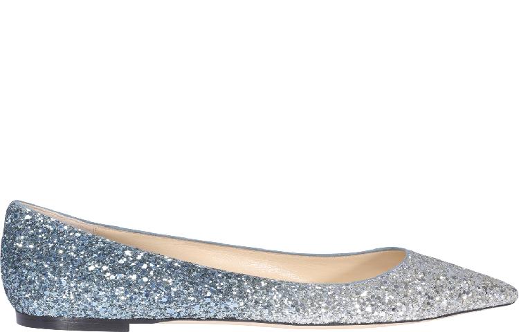 Jimmy Choo Romy Flat 'Silver/Dusk Blue' ROMY-FLATBRESILVER/DUSK-BLUE ...