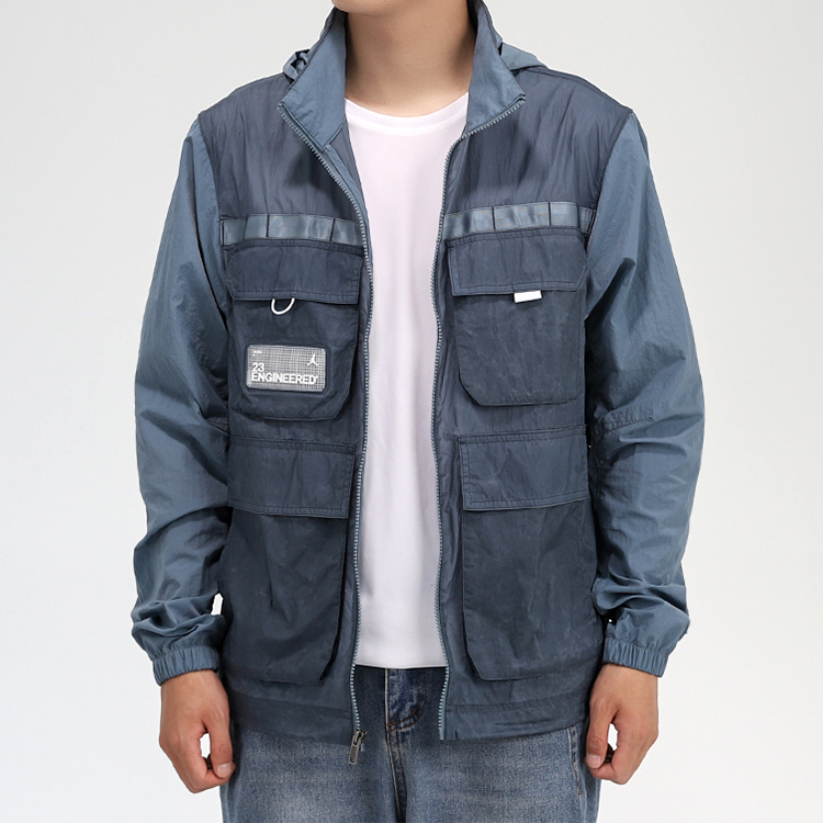 Buy Jordan 23 Engineered Navy Multi-Pocket Outdoor Hooded Utility ...