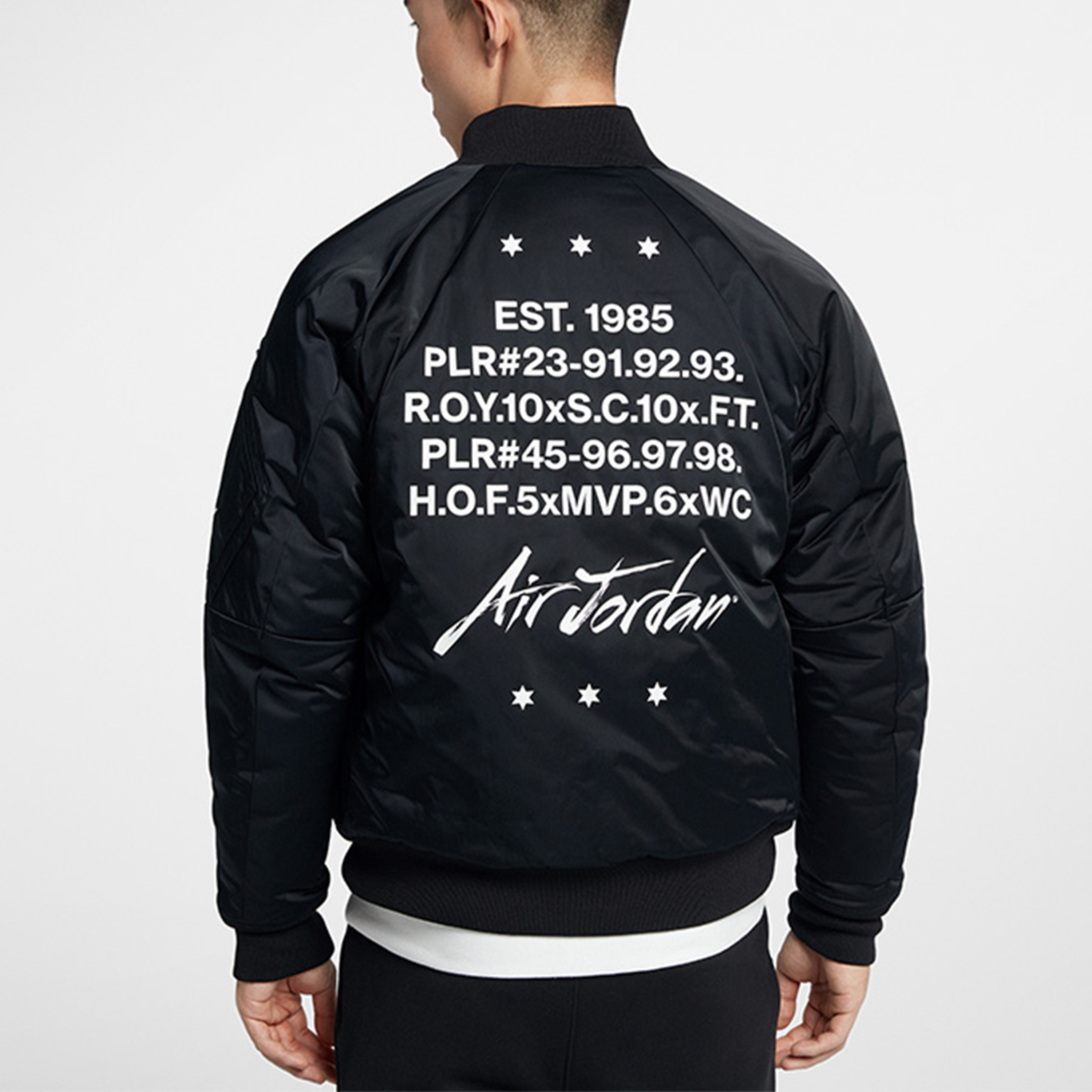 Buy Jordan MA-1 Bomber Jacket Black Winter Cotton Coat AV5999-010 ...