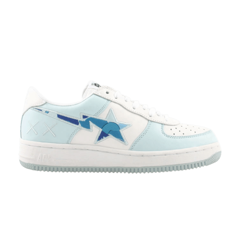 Buy Kaws x BAPE Bapesta FS-001 Low 'Light Blue Camo' 412 - Novelship
