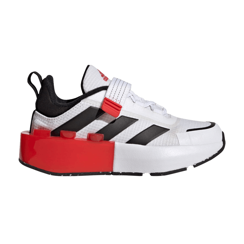 (Grade School) LEGO x adidas Tech Runner Little Kid 'White Black Red ...
