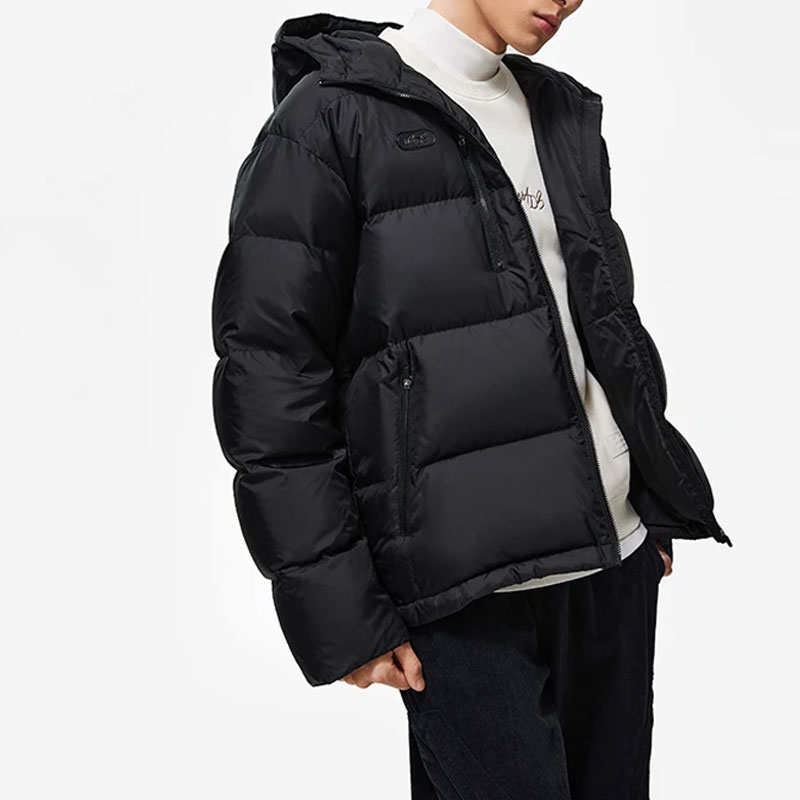 Buy Li-Ning Way of Wade Water-Resistant Hooded Down Jacket Black ...