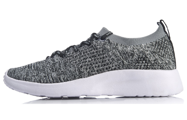 Li-Ning Weaving Breathable Shock-Absorbing Running Shoes 'Rock Grey ...