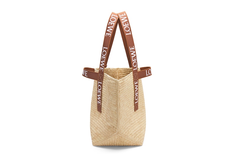 LOEWE Fold Shopper In Raffia Natural/Tanを購入 - Novelship