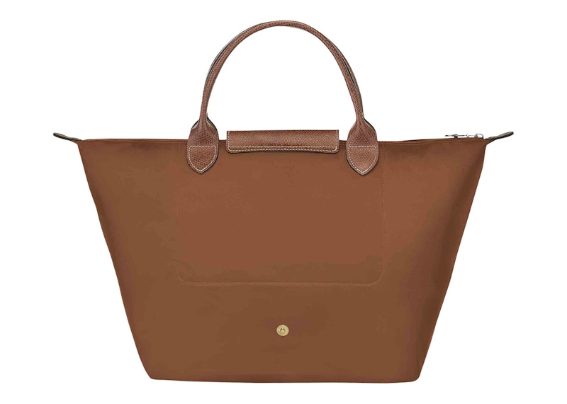 Beli Longchamp Le Pliage Top Handle Bag M Cognac - Novelship
