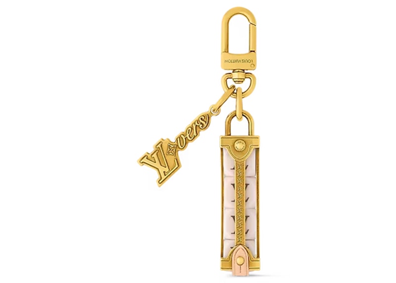 Louis Vuitton LV Lovers Dice Bag Charm & Key Holder Gold - Great Gifts Club