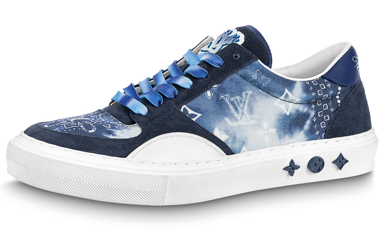 Louis Vuitton Ollie Sneakers 'Blue Tie Dye Style Monogram' 1AA7ME ...