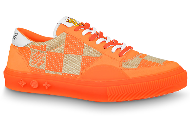 Buy Louis Vuitton Ollie Sneakers 'Orange Plaid Monogram' 1A8Q4O - Novelship