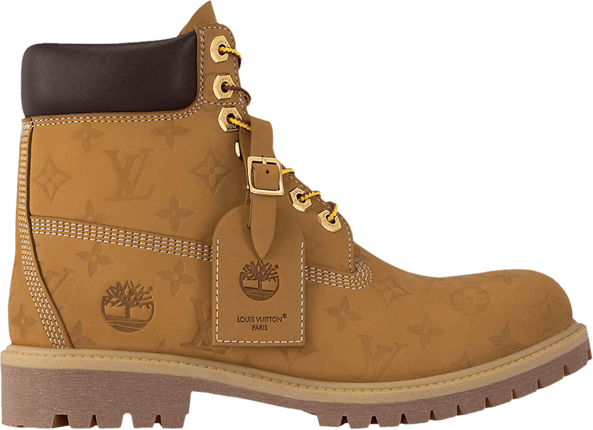 Louis Vuitton x Timberland 6 Inch Ankle Boot 'Embossed Monogram - Wheat ...