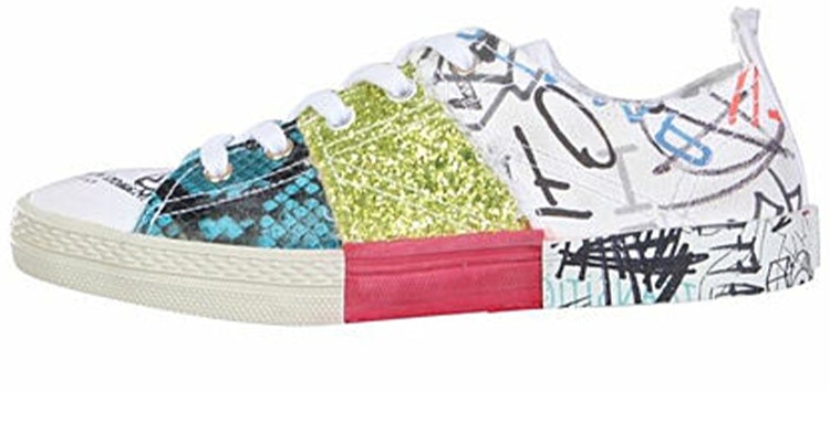 Maison Margiela Leather 'Graffiti Green Red White Patchwork ...