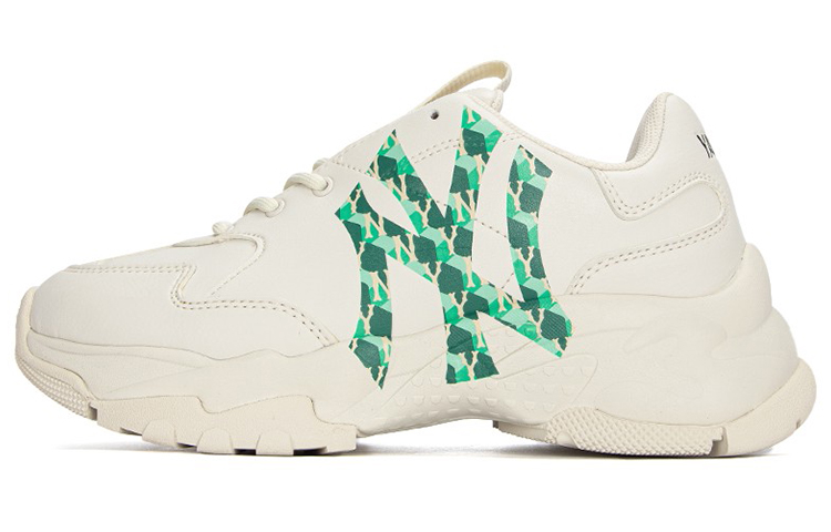 Buy MLB Chunky Dad Sneaker Low 'White Green' 3ASHCGM2N-50IVS - Novelship