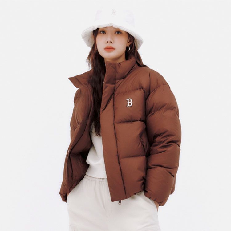 購買 MLB FW24 波士頓紅襪深棕色羽絨外套 男女同款 Kendall 風格 3ADJB0736-43BRD - Novelship